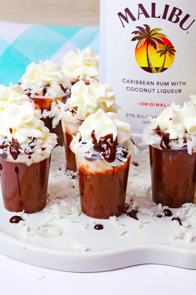 Malibu Rum Chocolate Pudding Shots