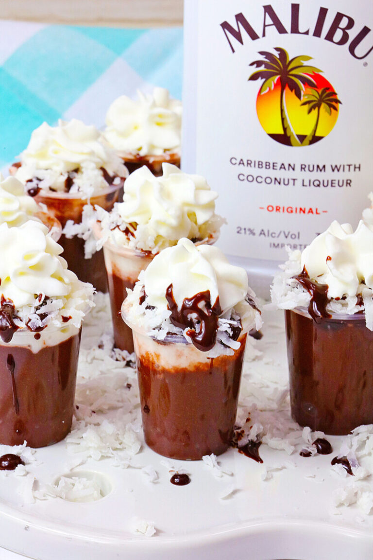 Malibu Rum Chocolate Pudding Shots