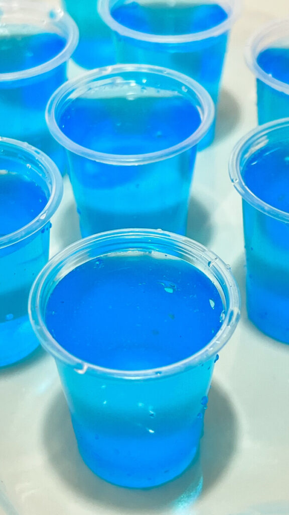 Berry Blue Jello Shots