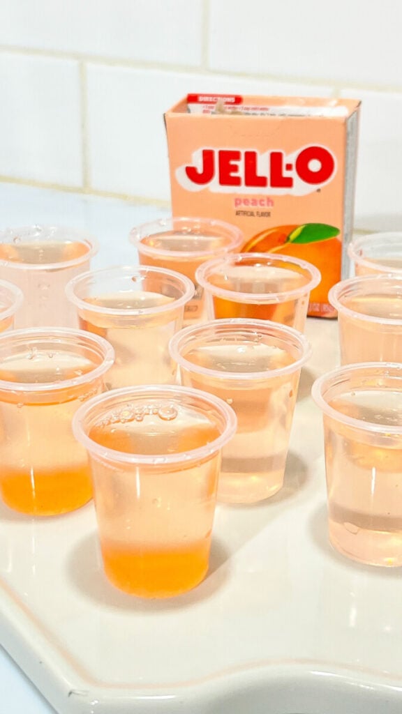 Peach Jello Shots