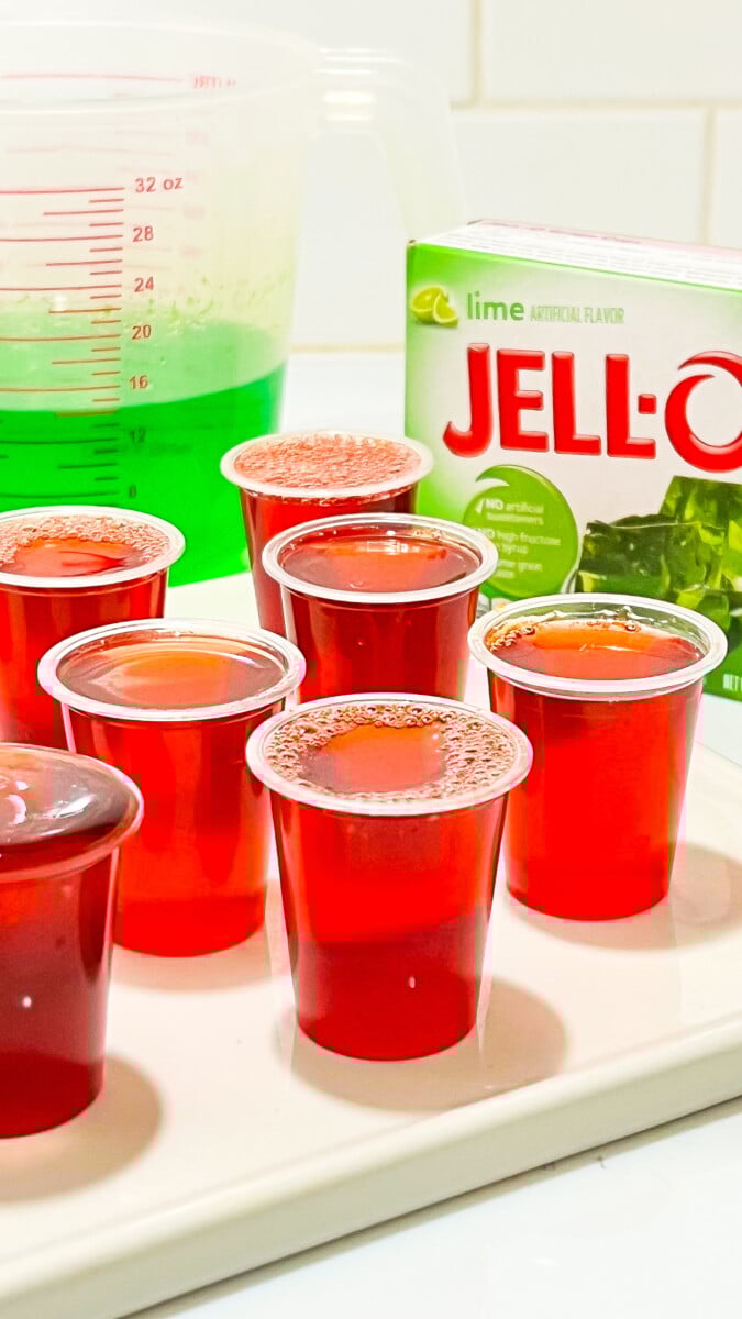 Cherry Limeade Jello Shots