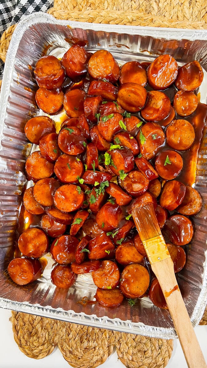 Baked BBQ Kielbasa Coins